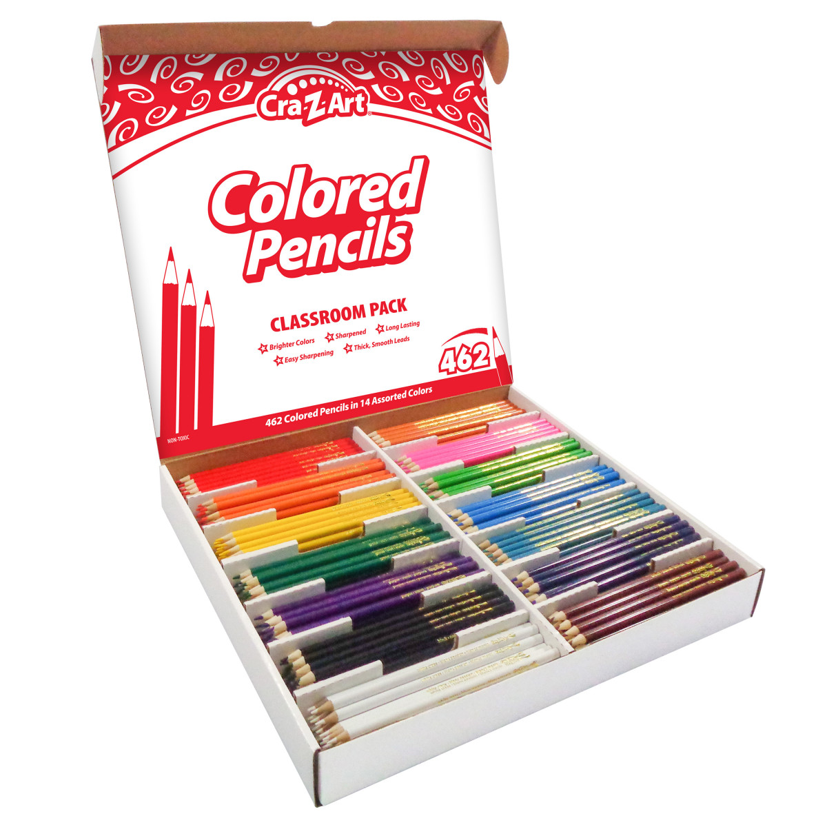 Colored pencil Classroom pack 8 color 462 ct Box - 74002-1
