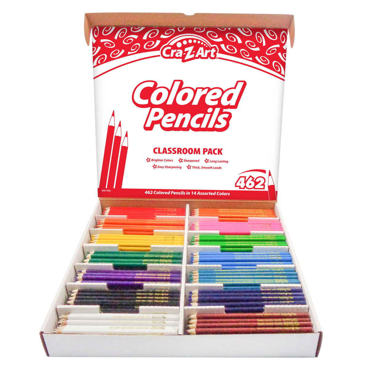 Colored pencil Classroom pack 8 color 462 ct Box - 74002-1